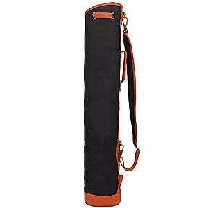 Tourbn TOURBON Retro Canvas Sunday Golf Bag Club Carrier Travel Driving Range Bags Lightweight, Black