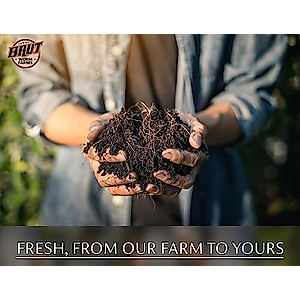 Brut Cow Compost - 12 Lb - Nutrient-Rich Fertilizer for Thriving Gardens - Safe, Pure, and Effective
