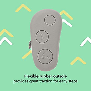 See Kai Run - Stevie II First Walker Shoe for Infants, Gray Jersey/Happy, Infant 4