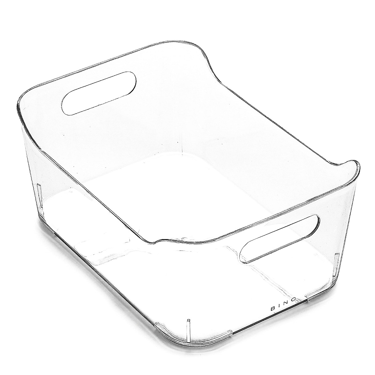 BINO | Plastic Storage Bins, Small | The SOHO Collection | Multi-Use Organizer Bins | Built-in Handles | BPA-Free | Pantry Organization | Home Organization | Fridge Organizer | Freezer Organizer