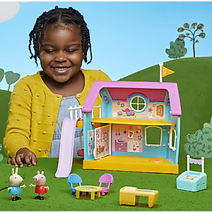 Peppa Pig Club Kids-Only Playset Preschool Toy; Sound Effects; Includes 2 Figures, 7 Accessories; Ages 3 and Up
