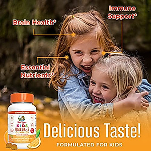 USDA Organic Vitamin C Gummies for Kids & Vegan Omega 3 Gummies for Kids Bundle by MaryRuth's | Immune Function & Overall Health | Omega 3 with Vitamin C, Vitamin E, Flaxseed Oil | Brain Health