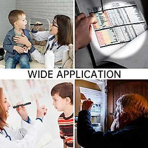 RISEMART Rechargeable Pen Light for Nurse, Rechargeable LED Portable Medical PenLight for Nurse, Doctor, First Aid, EMT, Nursing,Nursing Student,Warm/Cool White Black1