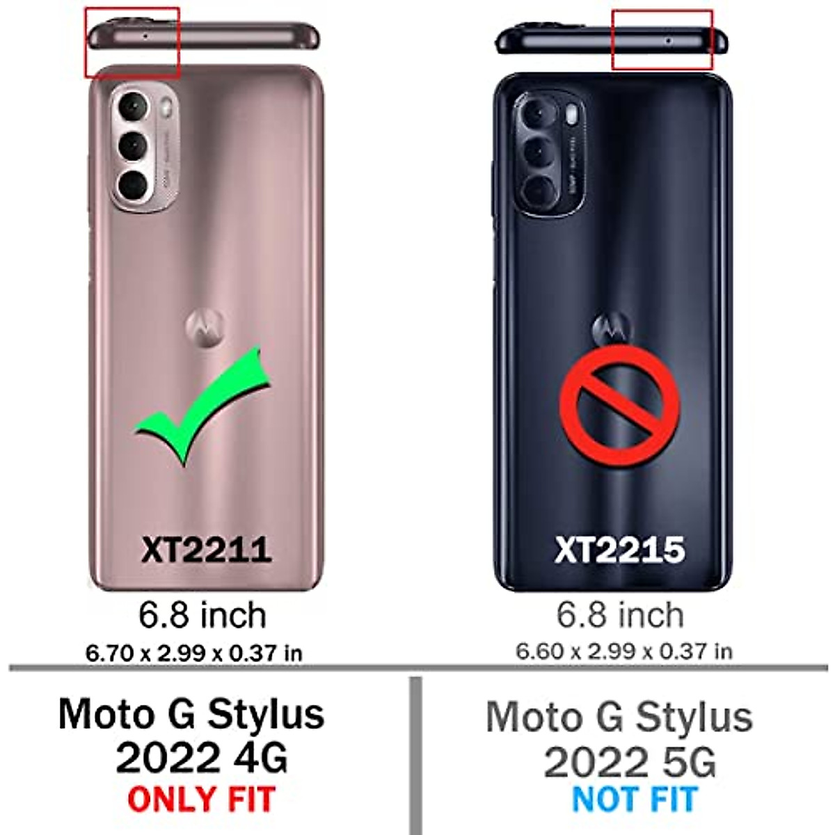 LeYi for Motorola G Stylus 2022 Case 4G, Moto G Stylus Case 2022 with 2 Pcs Tempered Glass Screen Protector, [Military-Grade] Case with Magnetic Ring Kickstand for Motorola G Stylus 2022, Rose Gold