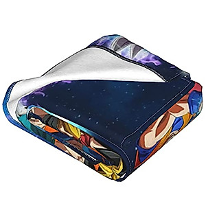 Anime Thicken Throw Blanket 80"X60" Adults Super Soft Fleece Throw Blankets,Fuzzy Plush Blanket Oversized,Travel Camping Blanket for All Season