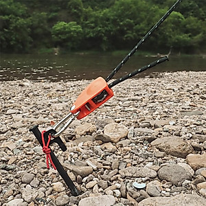 Adjustable Rope Hanger 1/8" Ratchet Hanger Rope 16.4ft Length Clip Heavy Duty Strap for Clothes Hanging and Camping Wind Rope