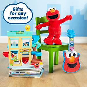 Sesame Street Rock with Elmo Guitar, Dress Up and Pretend Play, Lights and Sounds Preschool Musical Toy, Kids Toys for Ages 2 Up by Just Play