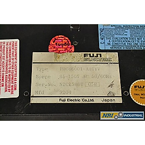 FUJI PHC66001-AA0YV FLOW CHART DATA ACQUISITION AND RECORDER 85-150V-AC B314888