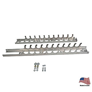 Mytee Products 48" Aluminum Locking Ratchet Binder Rack - Made in USA (Holds 11 Binders)