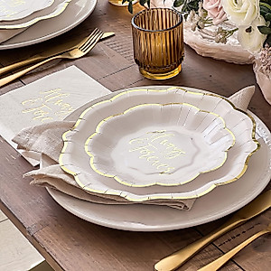Kate Aspen Always & Forever 72 Piece Classic & Elegant Paper Party Tableware Set (24 Guests), Party Supplies, Wedding Decor for Bridal Showers, Engagements and Receptions