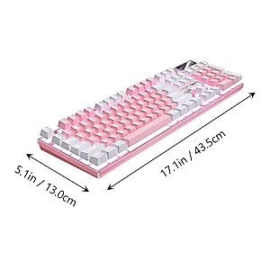 SOLUSTRE 104 Hardware Ultra Compact Keyboard Mechanical Electronic RGB Keyboard Private Model Computer Wired Keyboard USB Wired Keyboard Wired k500 Accessories Mechanical Feel Shine abs