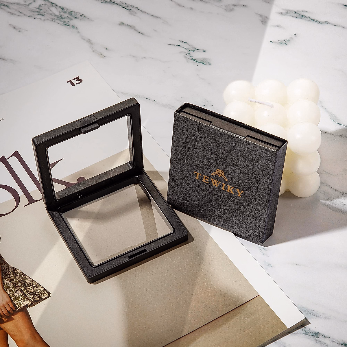 Tewiky Cross Necklace for Women, Dainty Simple 14k Gold Plated Cross Pendant Cute Necklaces for Women Gold Jewelry