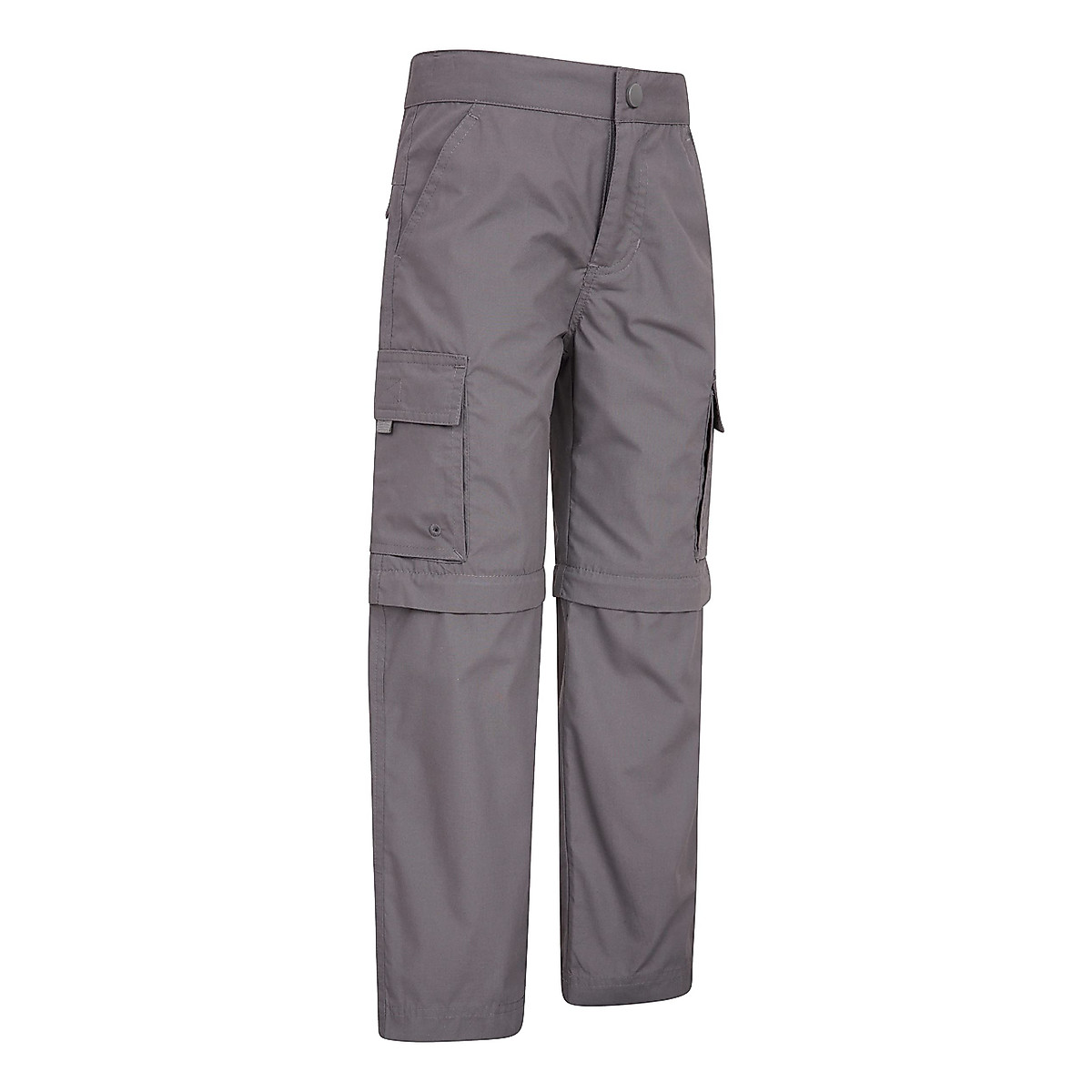 Mountain Warehouse Active Kids Zip Off Hiking Pants - Boys & Girls Dark Grey 9-10 Years