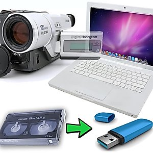 Tech Collector Digital8 and Hi8 to Digital Converter Bundle for 8mm Tape Transfer and Converting to DVD, (TCdtv1)