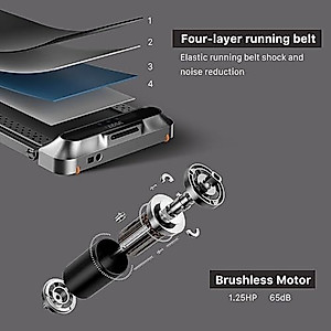 WalkingPad R2 Treadmill Running & Walking Folding Treadmill Manual Automatic Modes Foldable Walking Pad Non-Slip Smart LCD Display Fitness Equipment 0.5-7.5MPH (Black)