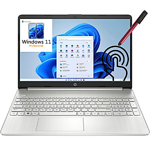 HP Newest 15 Business Laptop, 15.6" Touchscreen, Intel Quad-Core i5-1135G7(Beat i7-1065G7), 16GB DDR4 RAM, 512GB PCIe SSD, 802.11AC WiFi, Bluetooth 5.0, Windows 11 Pro S, BROAG 64GB Flash Stylus