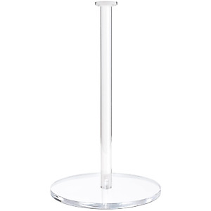 Bigfety Acrylic Paper Towel Holder, Paper Towel Stand for Countertop, White