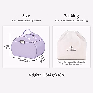 Vlando Princess Style Jewelry Box from Netherlands Design Team, Fabulous Girls Gift (Lavender)