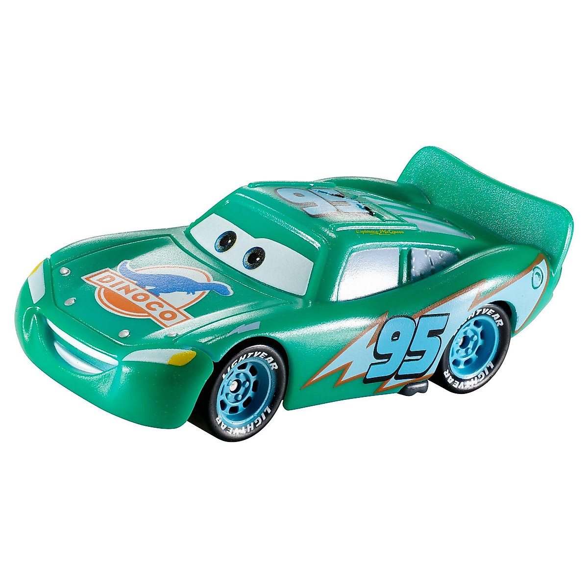 Disney Car Toys, Color Changers, Dinoco Lightning McQueen (Green to Blue) Vehicle