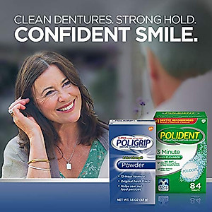 Super Poligrip Denture Adhesive Powder Extra Strength - 1.6 oz (Pack of 2) by Glaxosmithkline Consumer