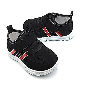 Bless Children Baby Toddlers Boy's Girl's Breathable Fashion Sneakers Walking Running Shoes,Black1209.Size 6