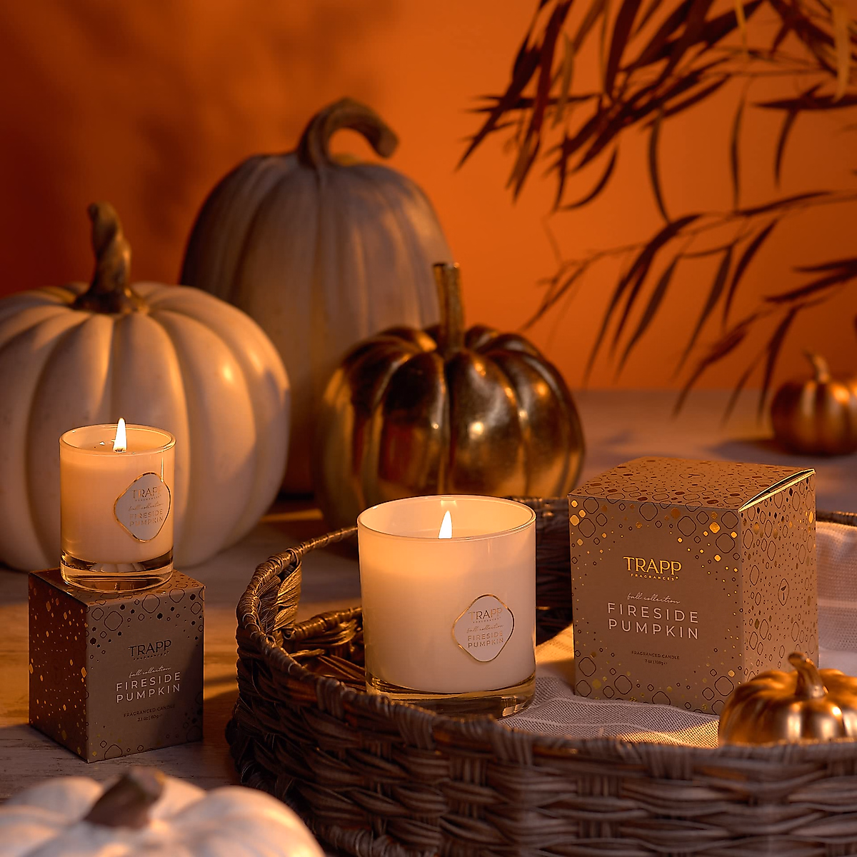 Trapp No. 94 - Fireside Pumpkin - 7 oz. Signature Candle - Aromatic Home Fragrance with Seasonal Scent of New England Pumpkin, Smoky Spices, & Smoldering Coals Notes - Petrolatum Wax