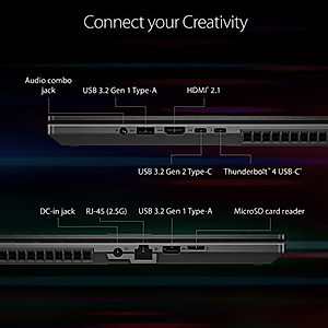 ASUS VivoBook Pro 15X OLED Laptop, 15.6” OLED Display, Intel Core i7-12650H CPU, NVIDIA GeForce RTX 3060 GPU, 16GB RAM, 1TB SSD, Windows 11 Home, Black, K6501ZM-EB74