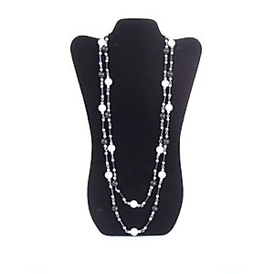 NEW Black Velvet Necklace Jewelry Display Easel 14" H