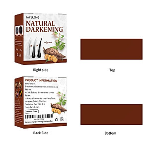 New Hair Darkening Shampoo Bar, Black Soap for Gray Hair,Natural Organic Conditioner and Repair Essence,Volumizing & Moisturizing, Black Hair Shampoo (1PC-Black)