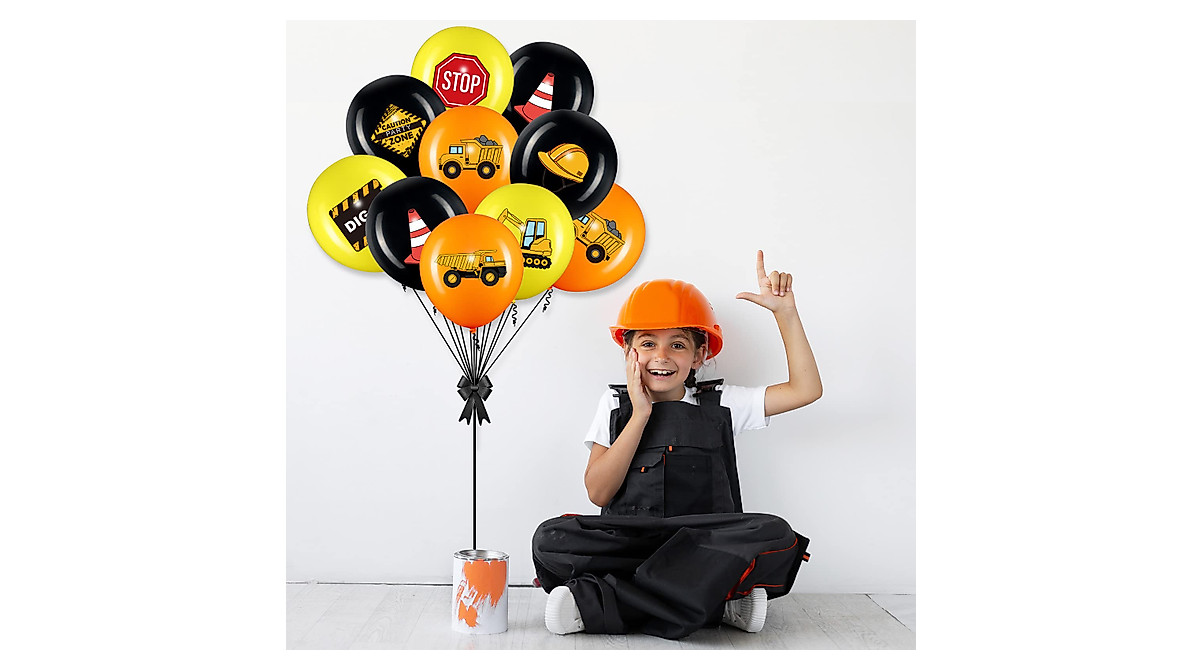 45 Construction Balloons for Fun Birthday Parties