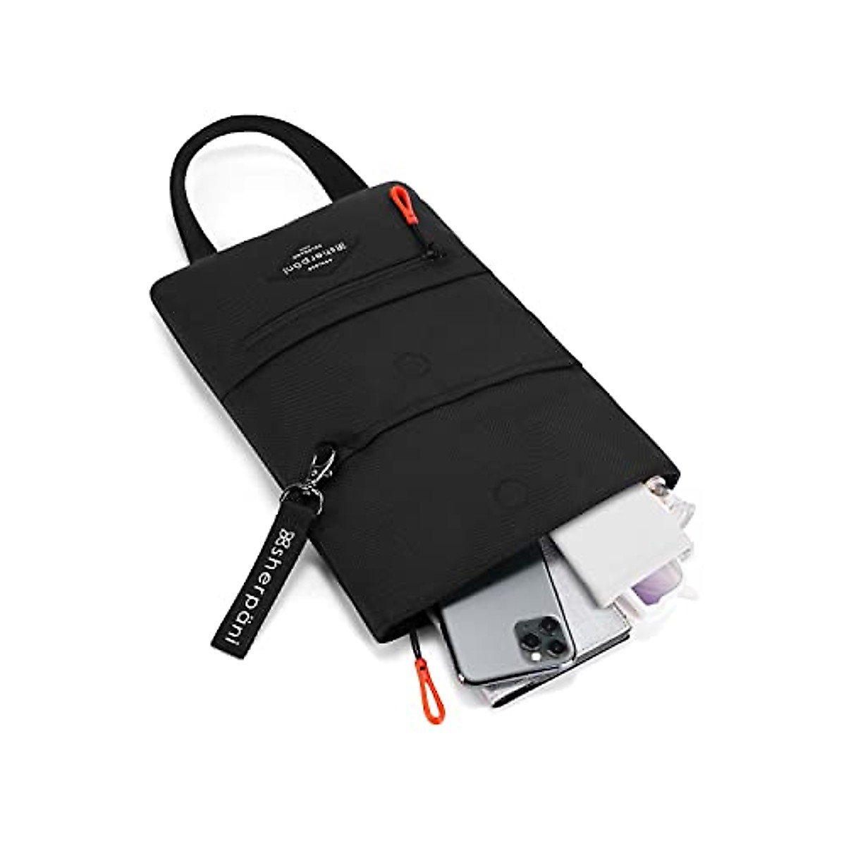 Sherpani Pica, Small Crossbody Purse, Nylon Crossbody Bag, Lightweight Cross Body Bag, Shoulder Bag, Purses for Women, RFID Protection (Raven)