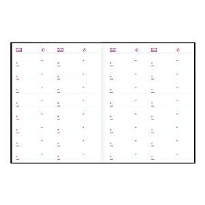 Brownline 2023 Essential Monthly Planner, 14 Months, December 2022 to January 2024, Stitched Binding, 10.75" x 8.5", Black (CB450.BLK-23)