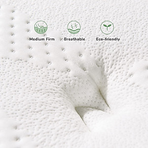 Novilla Full Size Mattress, 12 Inch Hybrid Pillow Top Full Mattress in a Box with Gel Memory Foam & Individually Wrapped Pocket Coils Innerspring for a Cozy & Peaceful Sleep