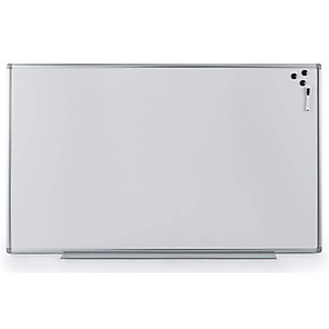 Displays2go 60 x 36 Inch Magnetic Dry Erase Board, Wall Mounted – White (WHBWAL6036)