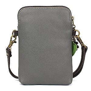 CHALA Crossbody Cell Phone Purse-Women Canvas Multicolor Handbag with Adjustable Strap - Special Edition - Dragonfly - gray