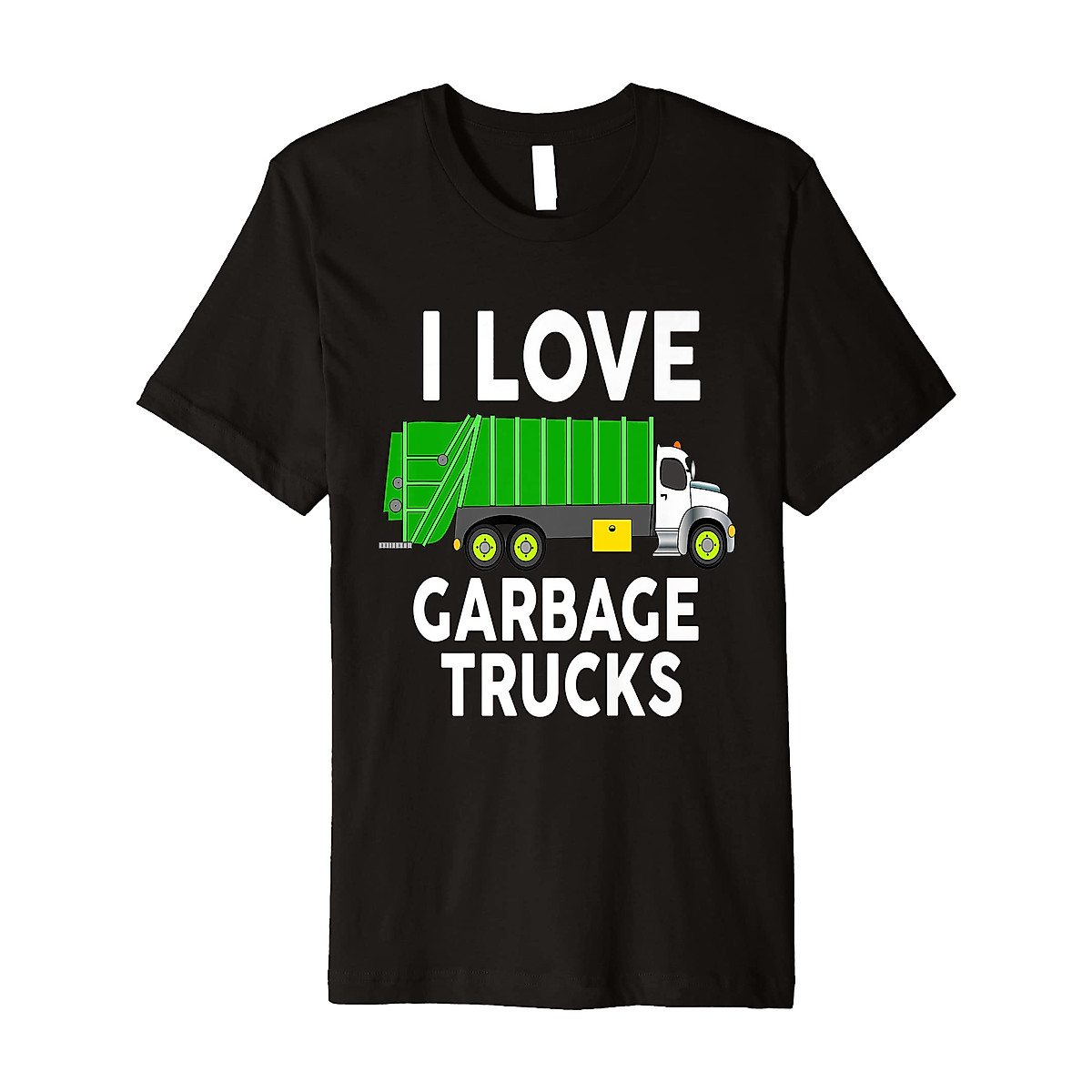 I Love Garbage Truck Shirt Kids Garbage Trucks Premium T-Shirt