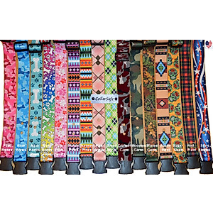 CollarSafe 1.5" Wide Big Dog XXL Designer Replacement Collar Fits Pet Safe 2-Hole Receiver modules 1-3/16" Apart (Fits Invisible Electric Underground Wireless Fence Containment Training bark