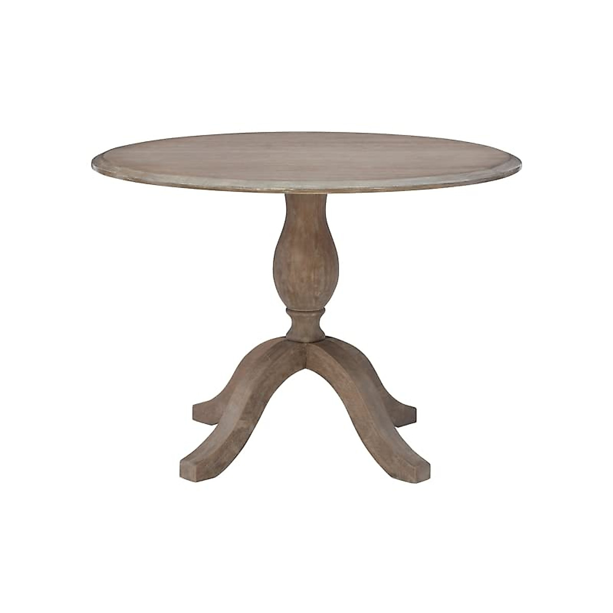 BOWERY HILL Transitional Wood Drop Leaf Dining Table in Antique Rustic Brown