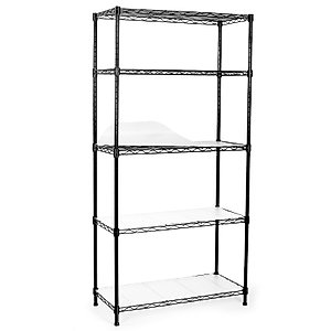 WDT 5 Tier Shelf Shelving Unit with Liners,Adjustable Metal Shelves for Storage, NSF Certified Wire Shelving Rack,1250bs Capacity Storage Shelves for Kitchen Garage,14" D×30" W×60" H