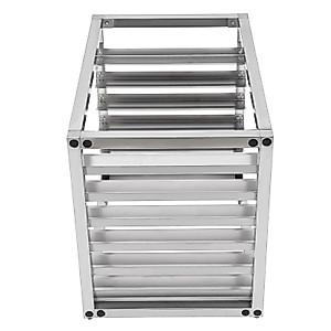 YUMIONB Baking Tray Rack, 6-Tiers Stainless Steel Bakery Rack Commerical Cookie Racks Food Trays Sheet Pan Rack Home Kitchen Bakery Cooling Rack with Allen Key for Bakeries, Kitchens, Restaurants