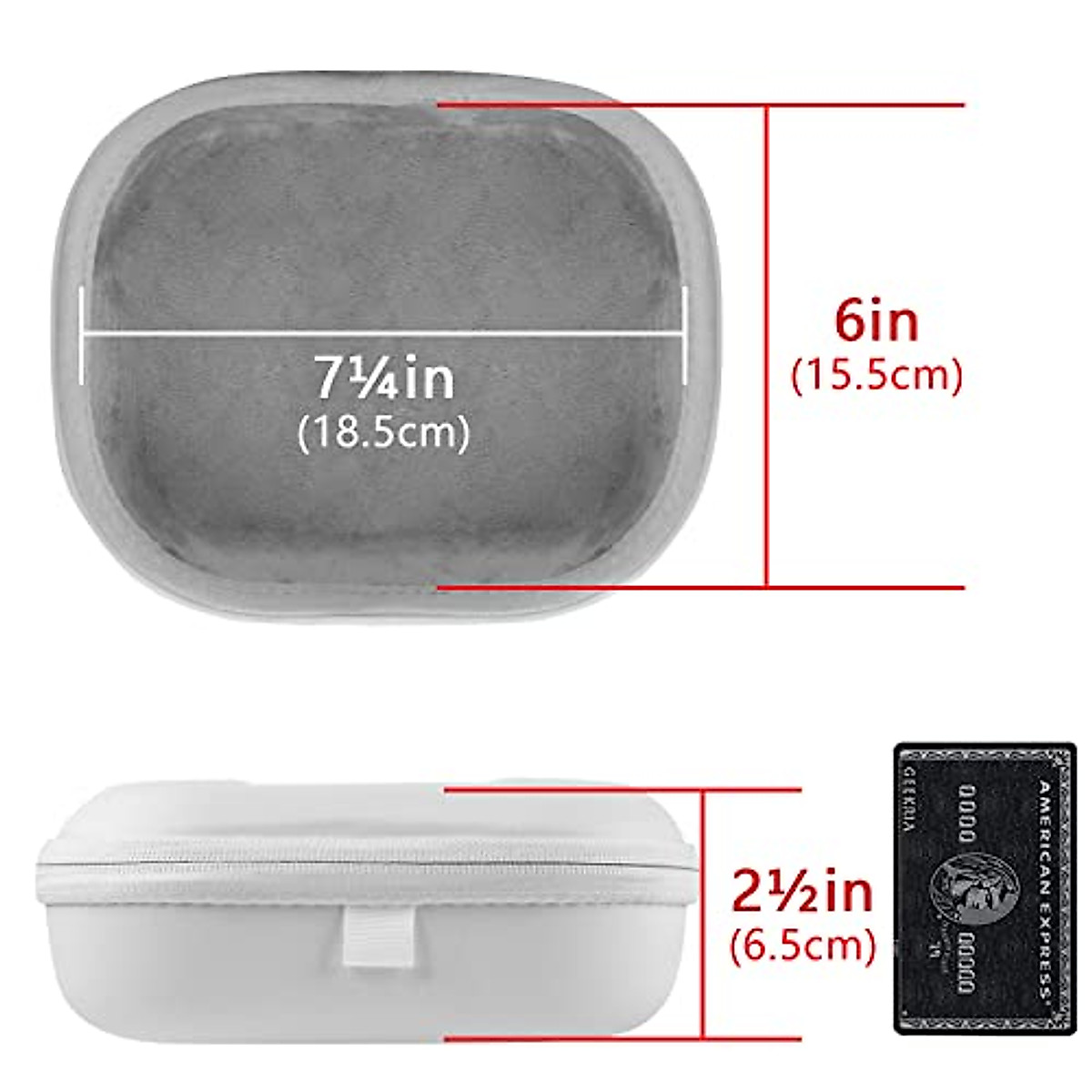 Geekria Shield Headphones Case Compatible with Sony WH1000XM4 White, WH1000XM3, WH-XB910N, MDR-1000X Case, Replacement Hard Shell Travel Carrying Bag with Accessories Storage (White)