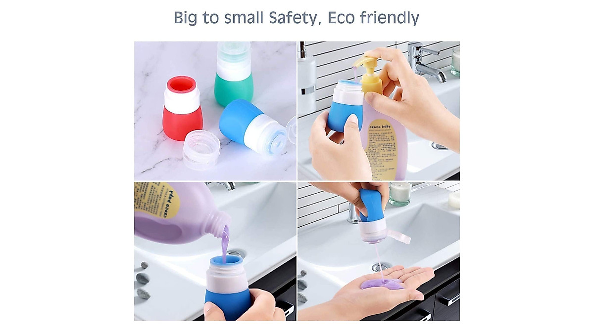 YINGGG Portable Salad Dressing Bottles – Leakproof & Reusable (Set of 4)
