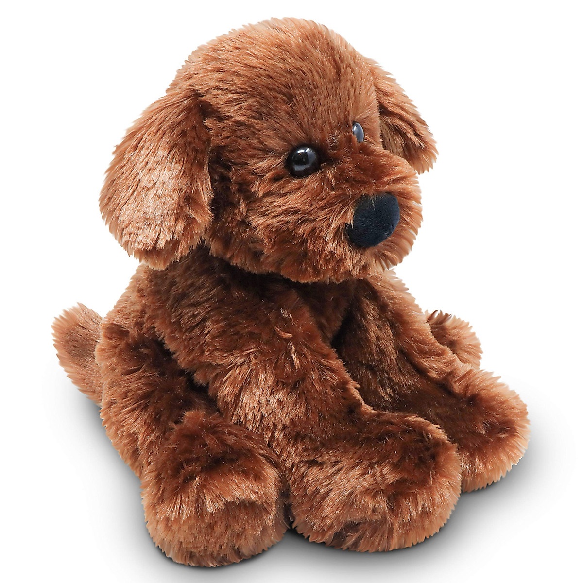 Fluffuns Puppy Dog Stuffed Animals - Stuffed Dog Plush Toys - 9 Inches (Brown)