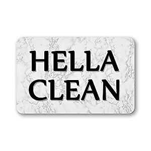 Hella Clean and Dirty Af Magnet Dishwasher Magnet Oxepleus Double Sided Dirty Clean Sign for Dishwasher (3D Granite)