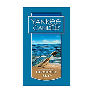 Yankee Candle Turquoise Sky Scented, Classic 22oz Large Jar Single Wick Candle, Over 110 Hours of Burn Time