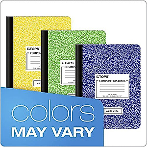 TOP63794 - Tops Composition Book w/Hard Cover 7-1/2 x 9-3/4 in (Color May Vary) (1 Book)