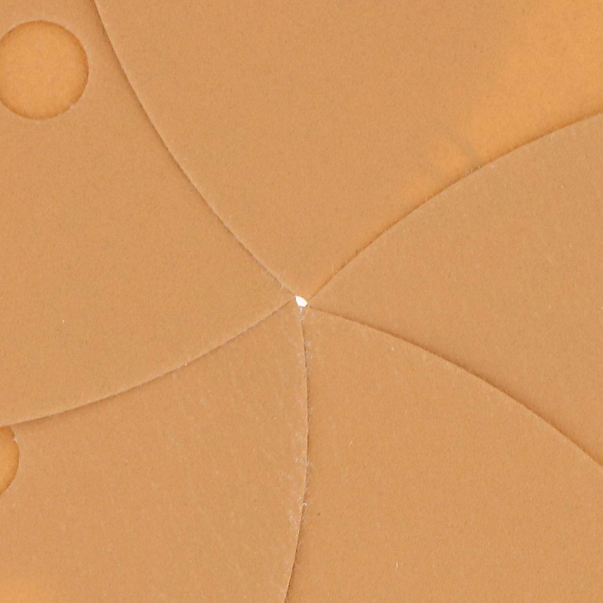 Dura-Gold Premium 320 Grit 6" Gold Sandpaper Discs, 6 Hole Pattern Dustless, Box of 50 - Hook & Loop Backing for DA Sander, Finishing Fine Cut Sanding Abrasive Automotive Paint, Woodworking Wood Metal