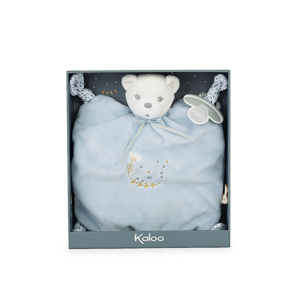 Kaloo Perle - 4 Knots Comforter Bear - Blue - 20 cm