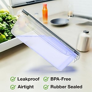 MatProv 50 PCS Food Storage Containers with Lids (25 Containers & 25 Lids), Reusable, Airtight, BPA-Free, Stackable, for Kitchen & Pantry organization, Meal Prep, lunch prep, Freezer & Microwave Safe