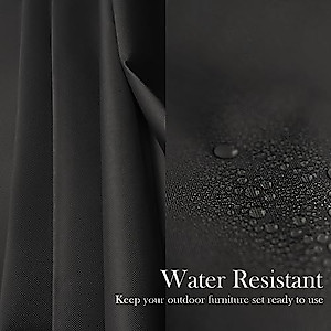 CKCLUU Patio Furniture Set Cover Outdoor Sectional Sofa Set Covers Outdoor Table and Chair Set Covers Water Resistant 110 Inch L x 83 Inch W x 28 Inch H